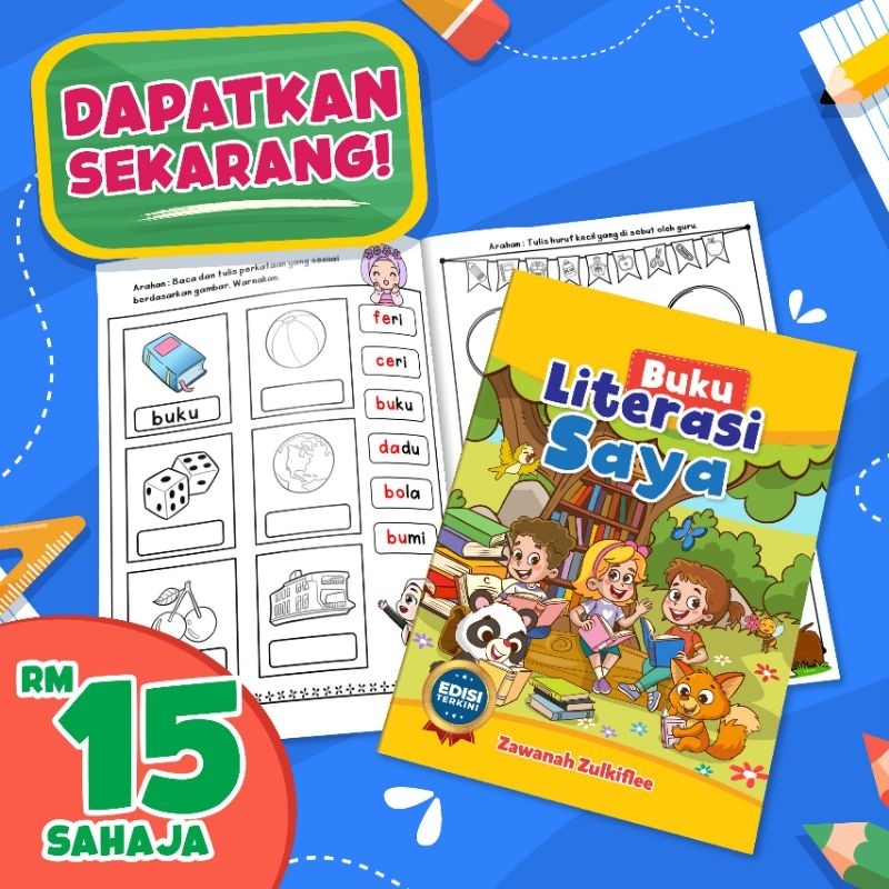 Latihan membaca menulis buku linus saya literasi saya Cikgu Zawanah ...