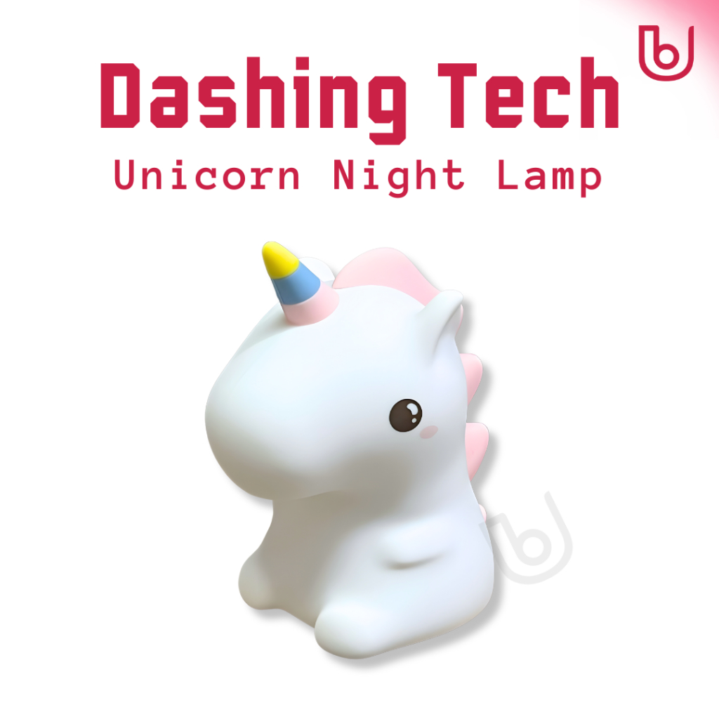 [READY STOCK] Dashing Tech Unicorn Night Lamp 1200mAh Rechargeable ...