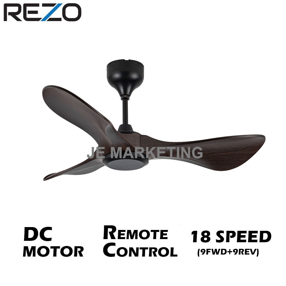 REZO REMOTE CONTROL CEILING FAN WITH DC MOTOR (52") MILANZ 52 | Shopee ...