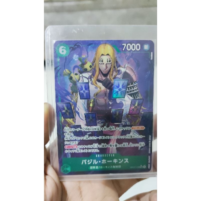 One Piece TCG OP07-029 Basil Hawkins Super Rare Alternate Art | Hawkins ...