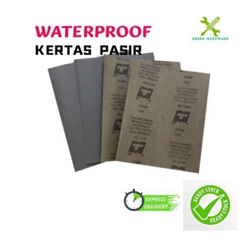 MT Waterproof Abrasive Sandpaper /Kertas Pasir/ MT SANDPAPER (1 Sheet ...