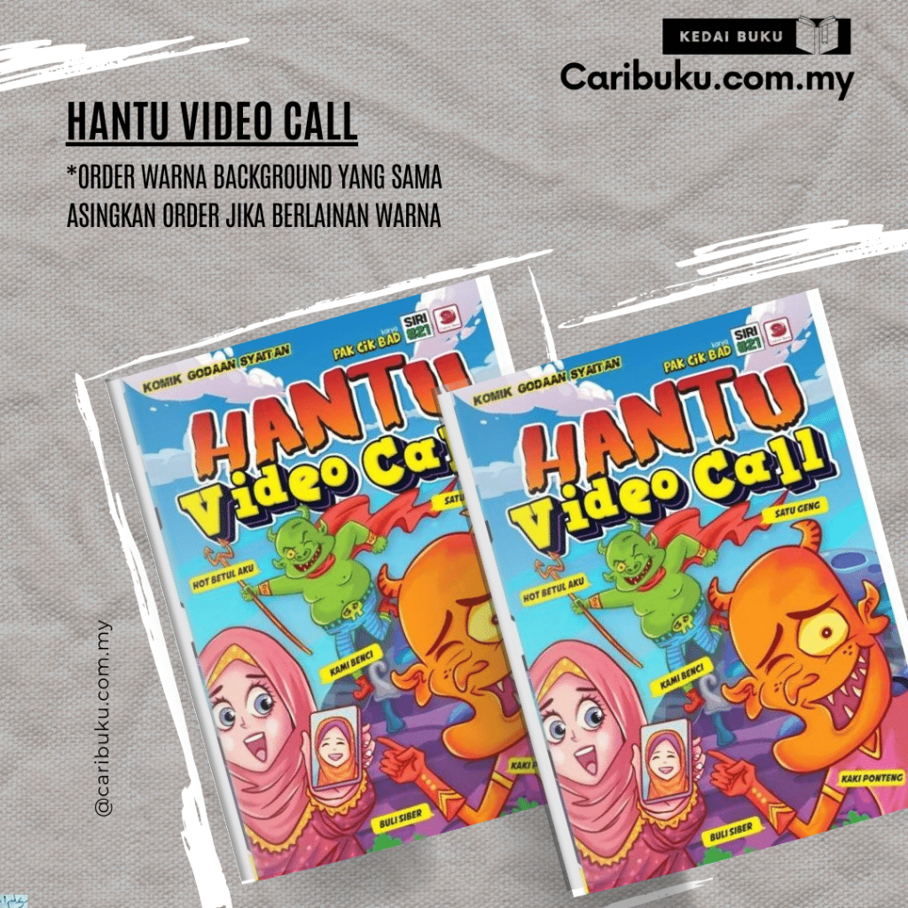 Komik Godaan Syaitan SIRI #21: HANTU VIDEO CALL | Pak Cik Bad | Galeri Ilmu | Shopee Malaysia