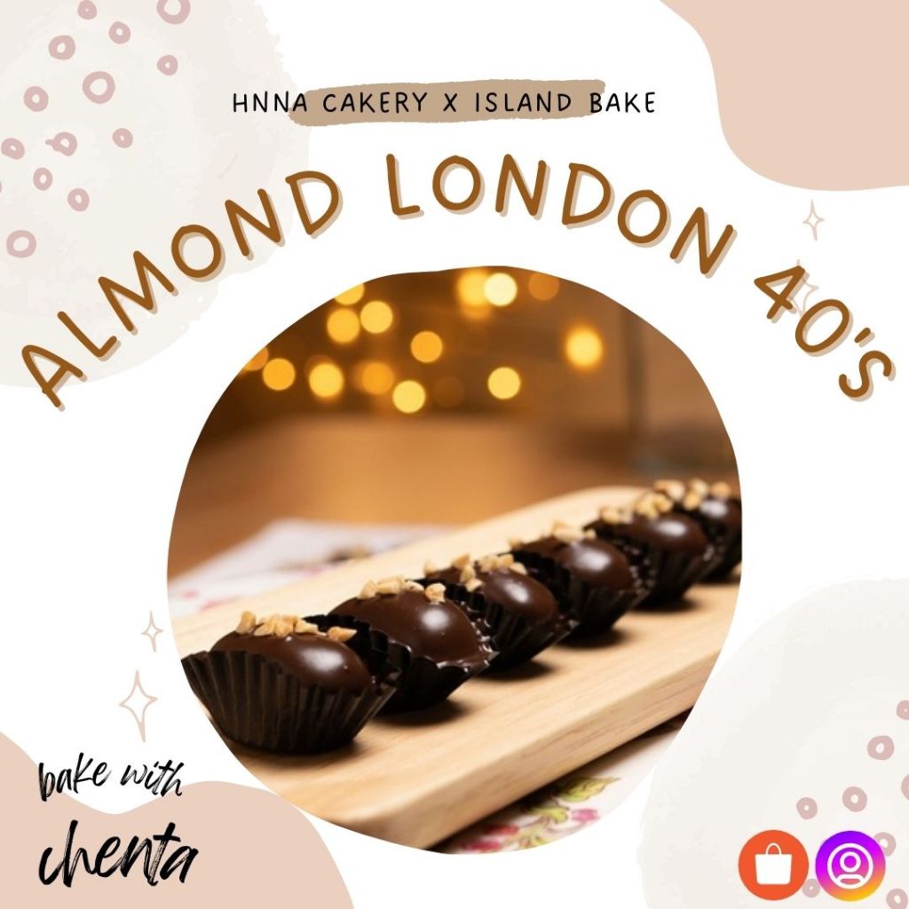 Kuih Raya Almond London 40 biji | Shopee Malaysia