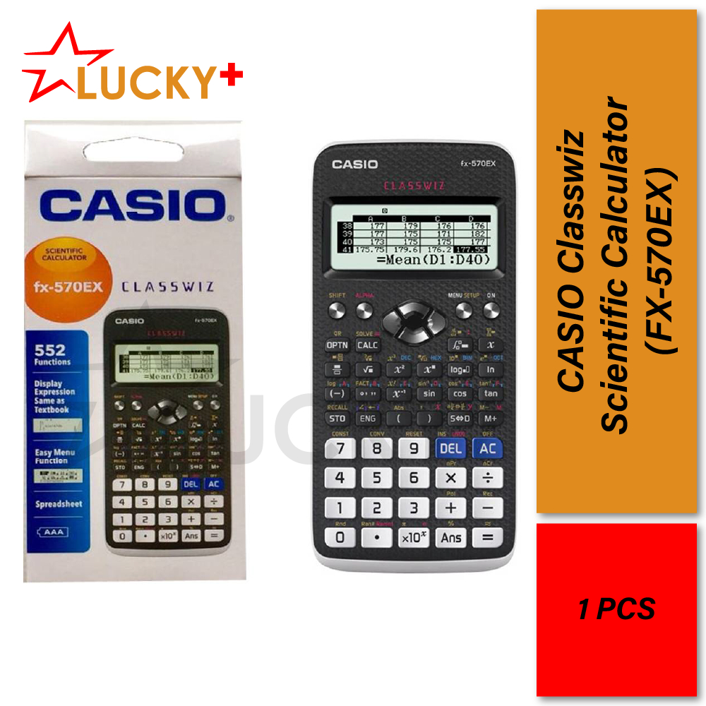 (100% Original) CASIO Scientific Calculator FX-570EX Classwiz (1pcs ...