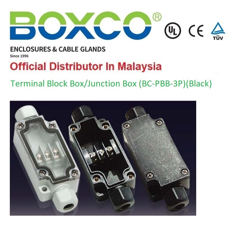 BOXCO KOREA Terminal Block Box/Junction Box (BC-PBB-3P)(Black Color ...