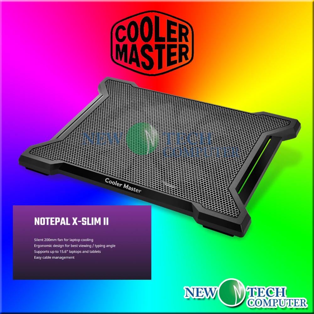 COOLER MASTER NOTEPAL X-SLIM II COOLER PAD WITH 20MM SILENT FANS AND ...
