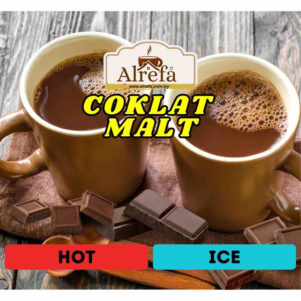 Alrefa - CHOCOLATE Coklat Malt Instant Premix Beverage 3 in 1 Serbuk ...