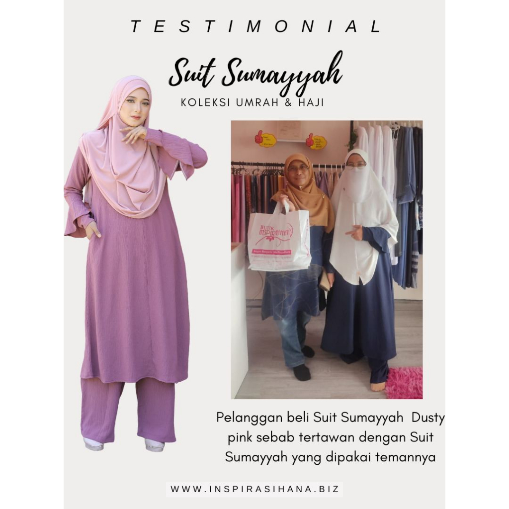 SUIT SUMAYYAH BY INSPIRASIHANA | Shopee Malaysia