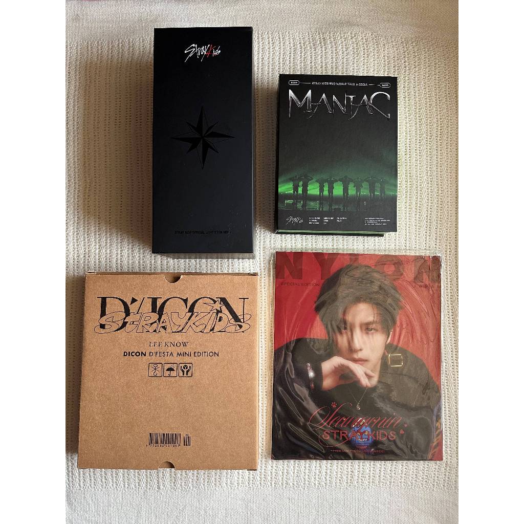 Stray Kids Lightstick Maniac DVD Dicon Seungmin Nylon Official SKZ Bang ...
