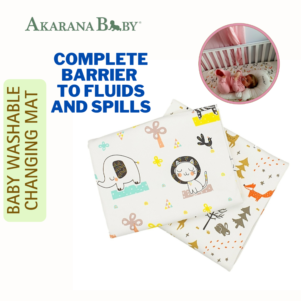 Large Non-Slip Washable Changing Mat Waterproof Baby Mattress Protector ...