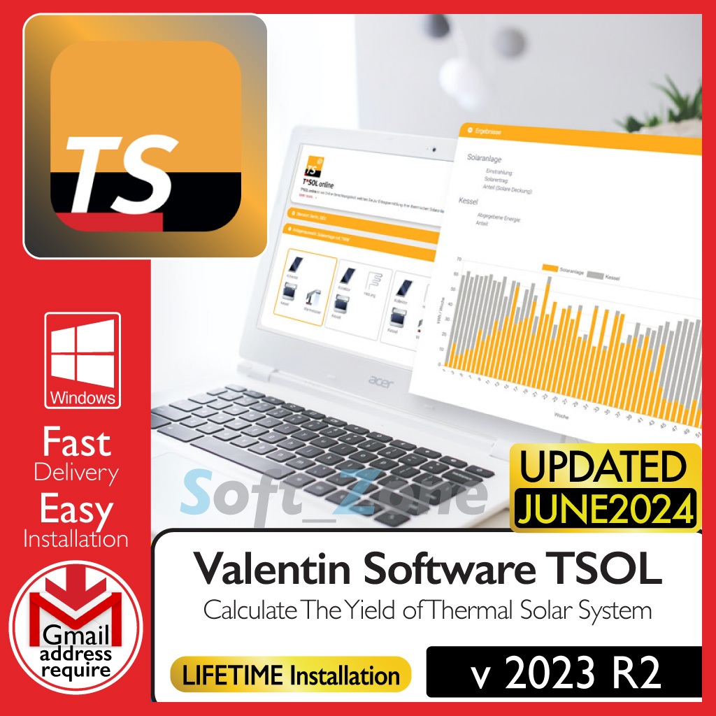 Valentin Software TSOL 2023 R2 - Calculate The Yield of Thermal Solar System | Windows ...