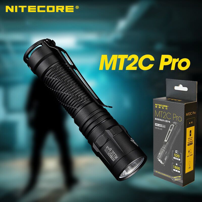 NITECORE MT2C Pro Torch Light Flashlight 430 Meter 1800 Lumen Lampu ...