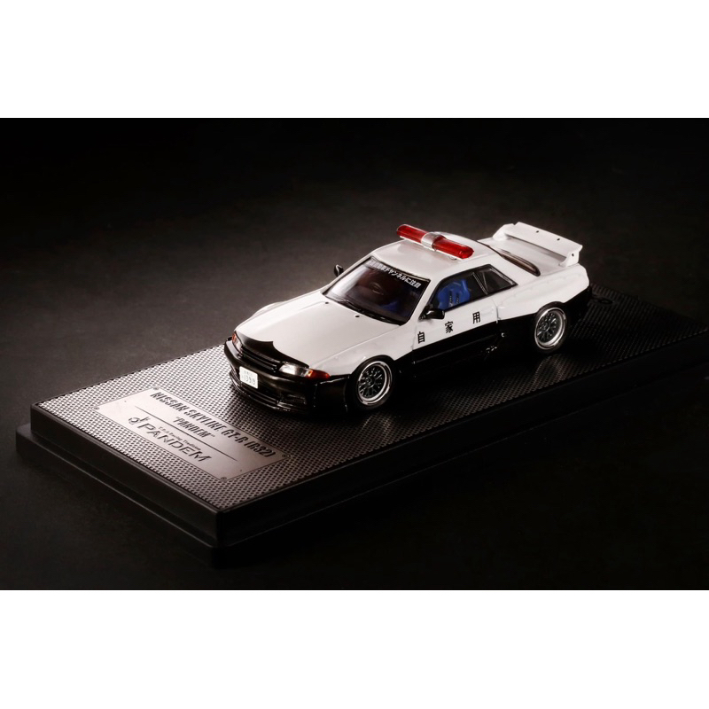 INNO64 NISSAN SKYLINE GT-R R32 PANDEM/ROCKET BUNNY JAPAN POLICE LIVERY ...