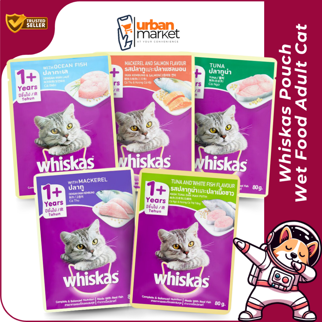 Wishkas Cat Wet Food / Makanan Kucing Pouch 80g | Shopee Malaysia