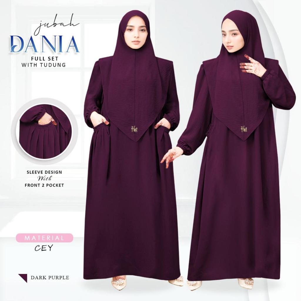 *New Season Arrival* Dania Jubah Set with Tudung Sarung (Full Set) CEY Plain by Rubab Fashion ...