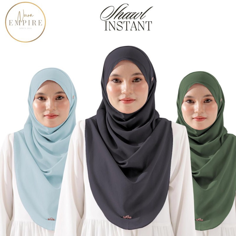 TUDUNG INSTANT CHIFFON LUSTIA SARUNG LABUH ironless luvla muslimah ...