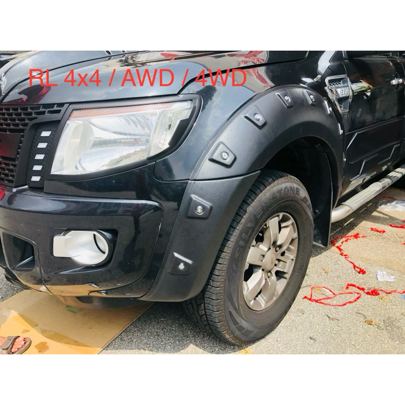 Ford ranger T6 big fender arch flare flares arches trim cover wheel ...