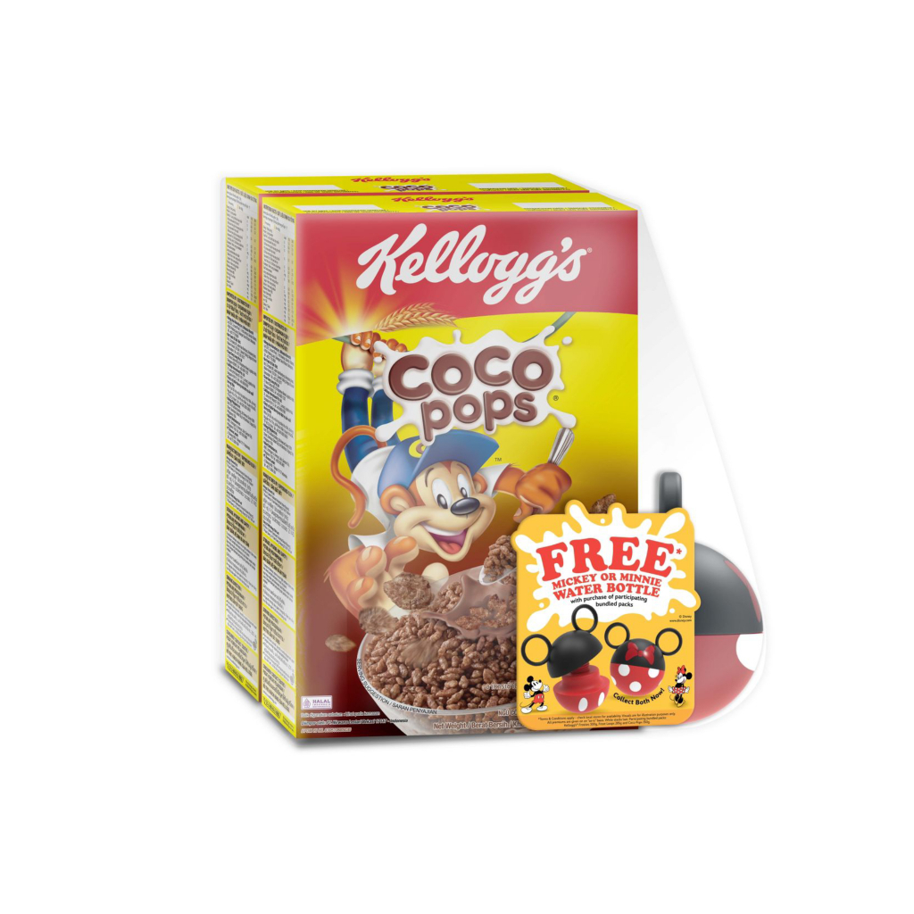 KELLOGGS Frosties Froot Loops Coco Pops Twin Pack Free Mickey Or Minnie ...