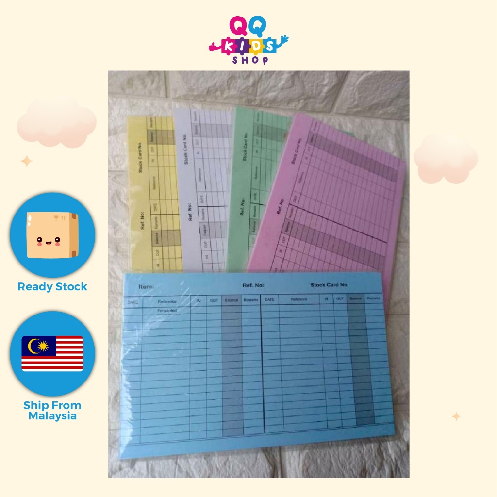 Stock Card 5X8 & 7X10 Kad Inventory | Shopee Malaysia