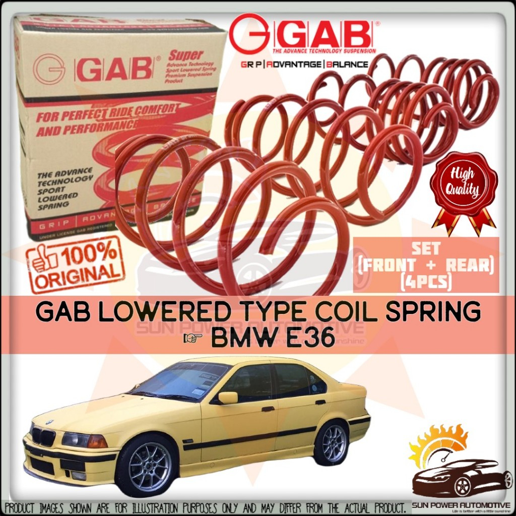 BMW E36 GAB SUPER SPORT PREMIUM LOWERED TYPE COIL SPRING ( SET 4PCS ...
