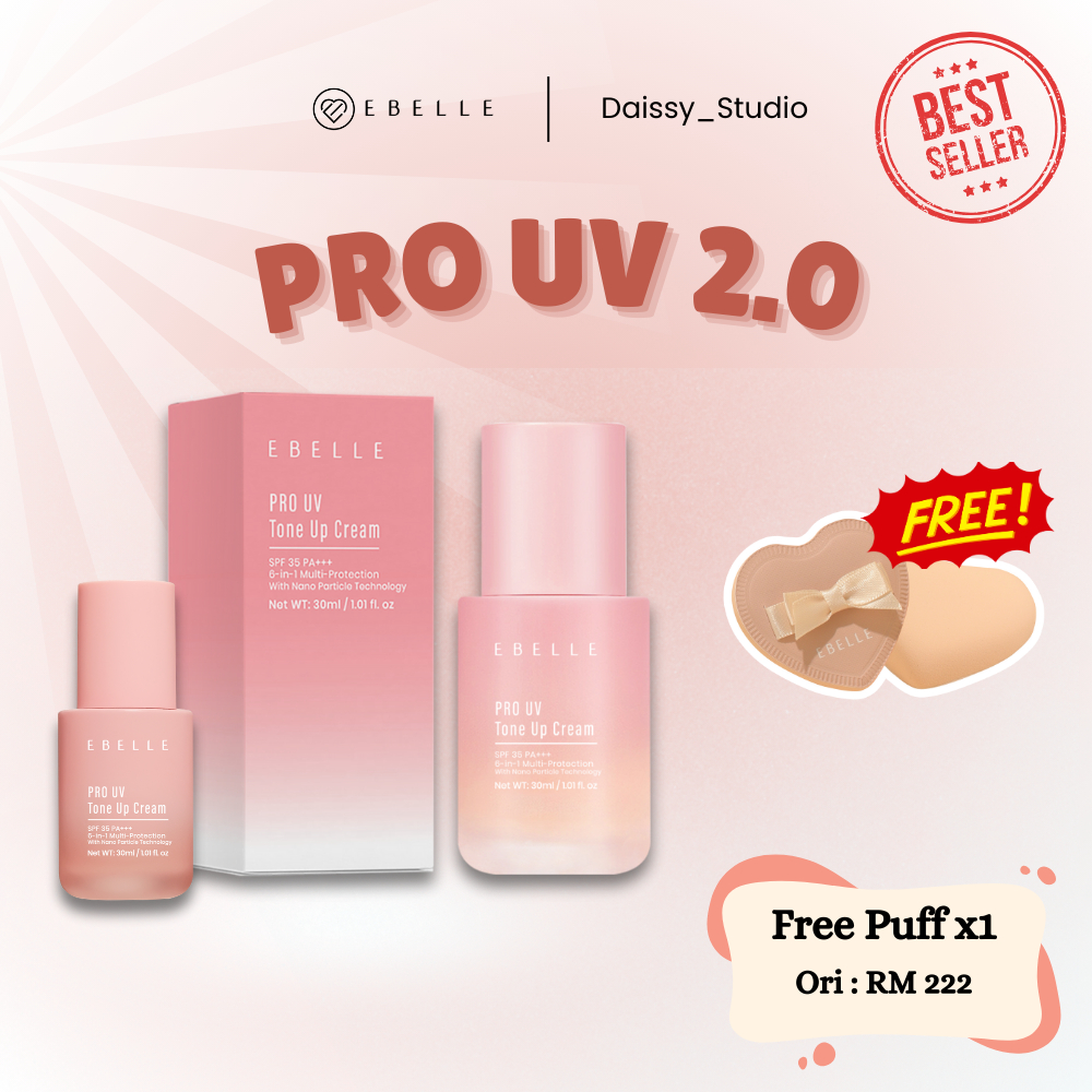 FREE Puff💨 Ebelle Pro UV /Ultra Hydra Serum / Pro Powder / Ebelle防晒霜素颜霜 SPF35PA+++/ Ebelle散粉 ...