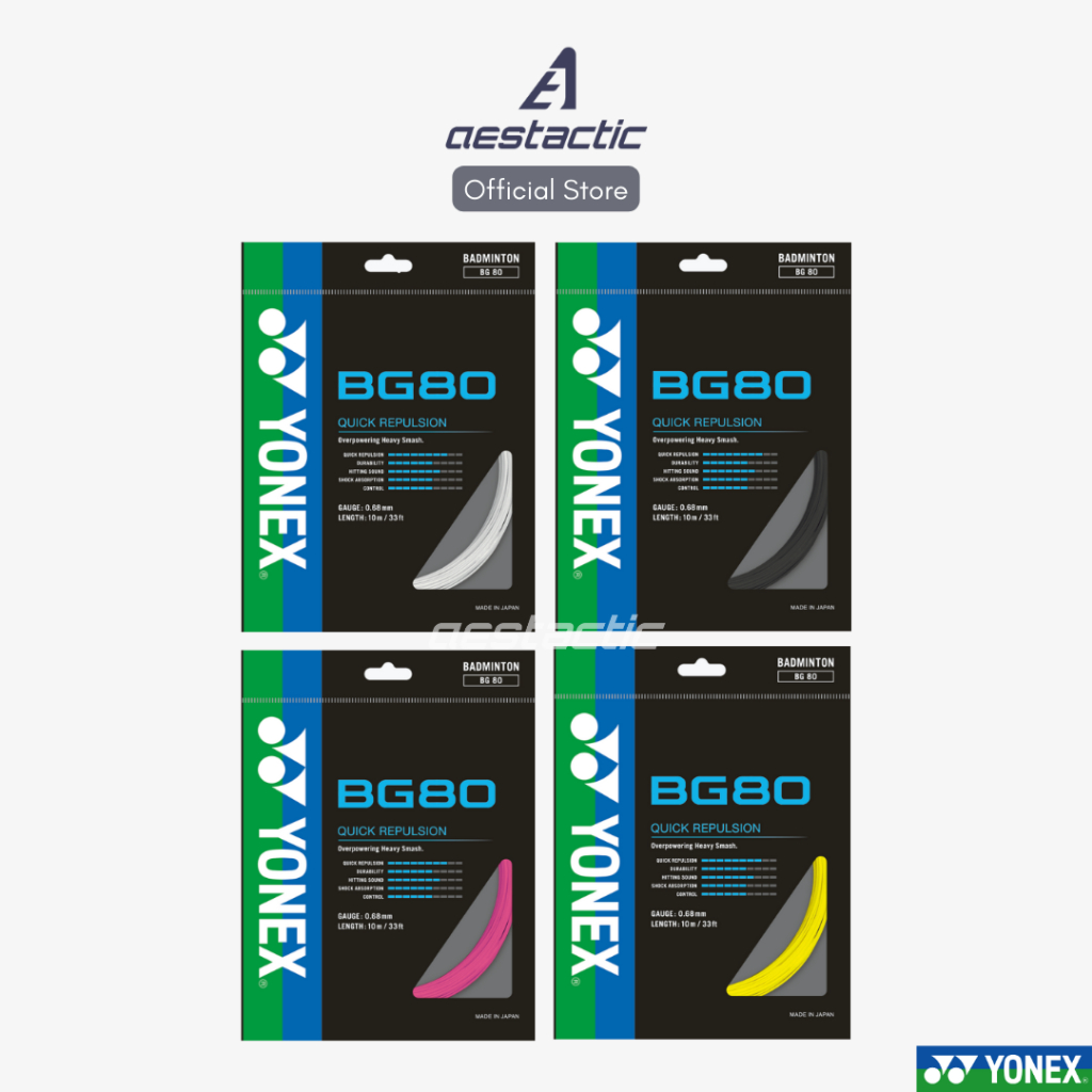[100% ORIGINAL] YONEX Badminton String BG80 BG80 Power | Shopee Malaysia
