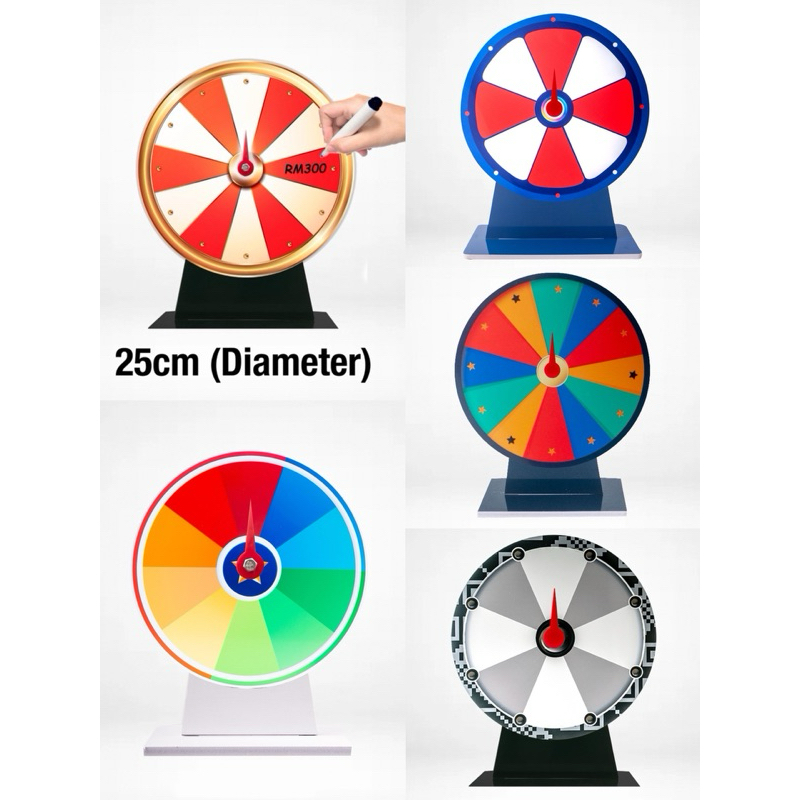 Wheel of fortune game/spin wheel/Lucky Wheel (25cm /30cm dia.) | Shopee ...