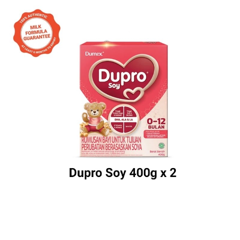 Dupro Soy 400g (0-12Months) x 2Box (Expired August 2025) | Shopee Malaysia