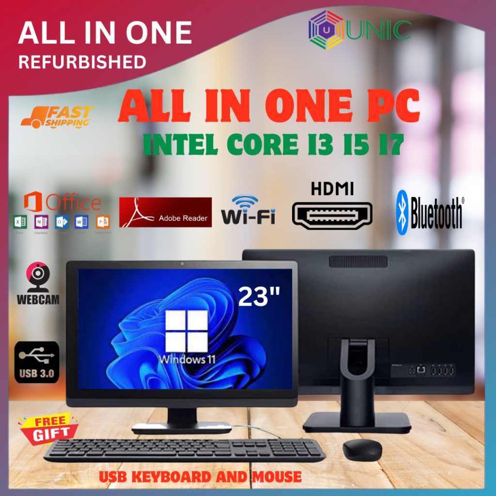 DELL All in One PC i5 i7 AIO mix Model Refurbished | Shopee Malaysia