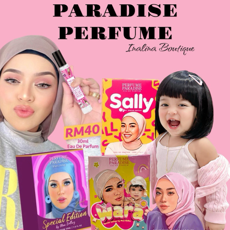 PERFUME PARADISE MUA BELLAZ / WARA / SALLY / NELLY ORIGINAL HQ | Shopee ...
