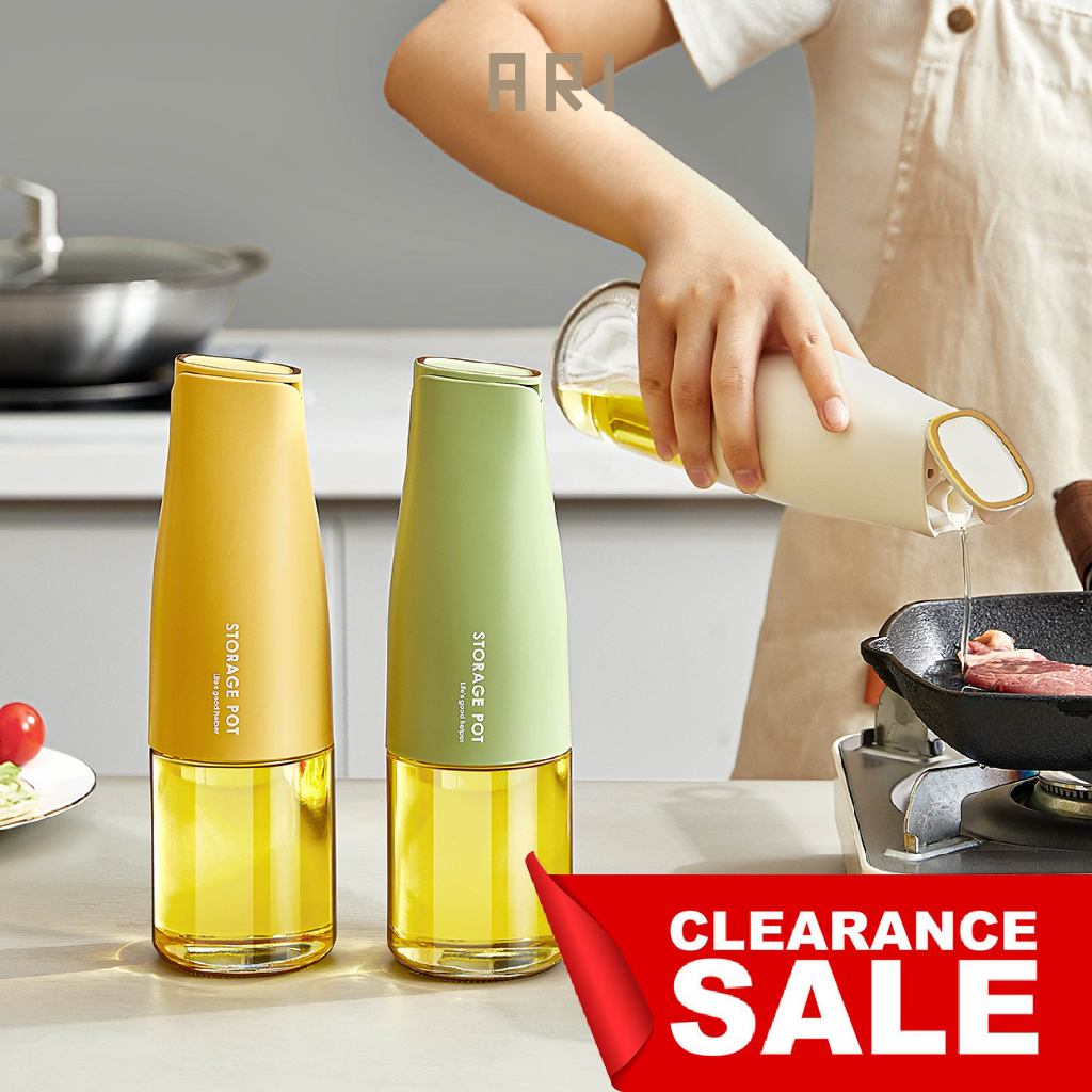 ARI Oil Dispenser Glass Automatic Flip Kitchen Cooking Pouring Frying ...