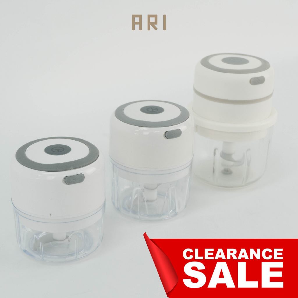 ARI Wireless Electric Grinder Garlic Meat Crusher Vegetable Handheld ...