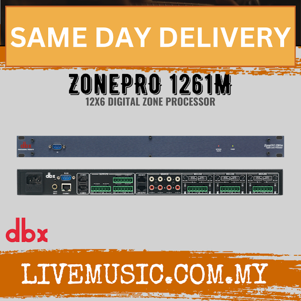 Dbx By Harman ZonePRO 1261m 12x6 Digital Zone Processor ( ZonePRO-1261m ...