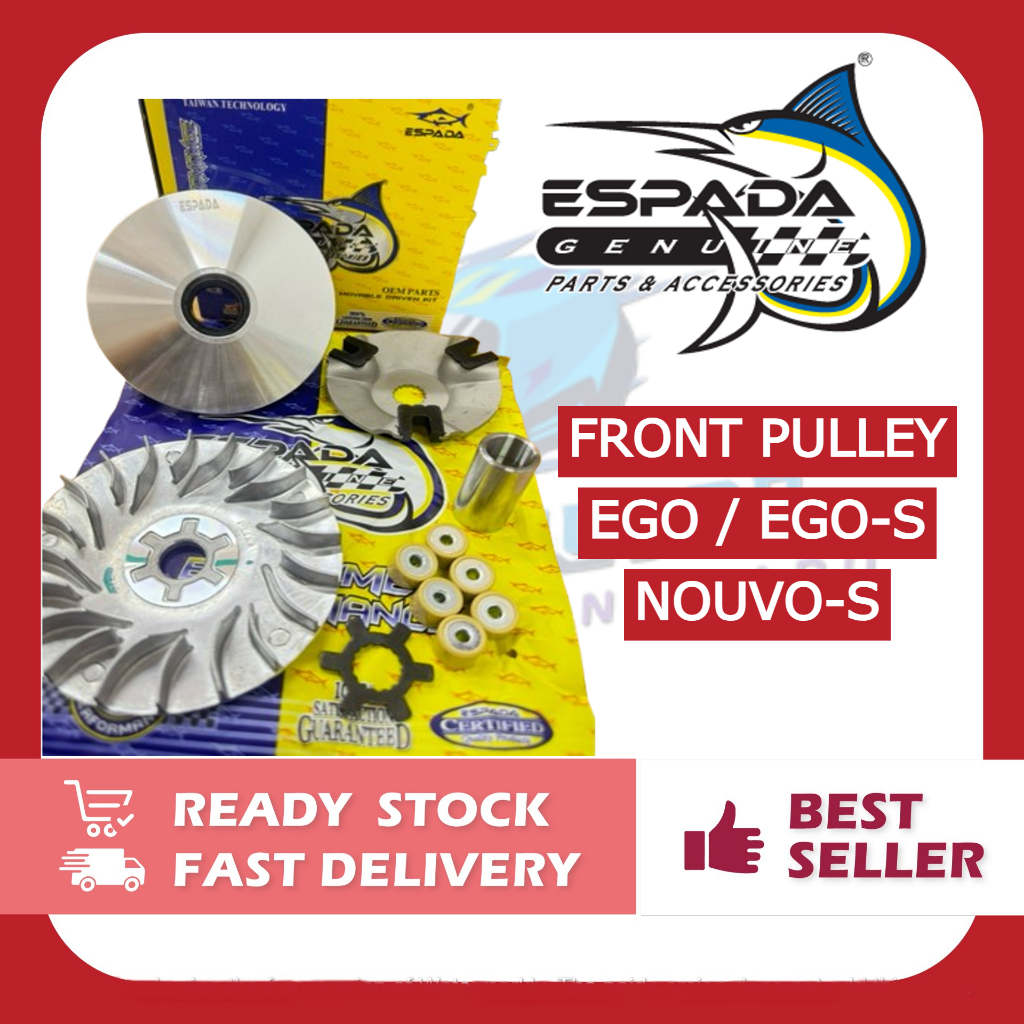 ESPADA FRONT PULLEY SET EGO EGO-S NOUVO-S PULLEY DEPAN SIAP ROLLER SET ...