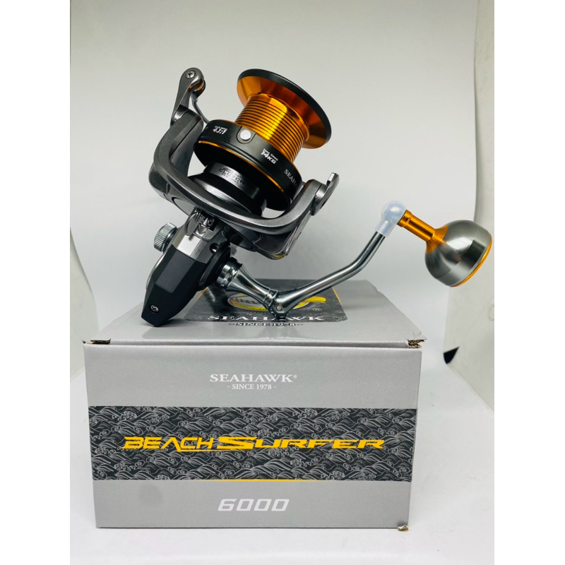 SEAHAWK BEACH SURFER 6000 (4.:1:1 Ratio 14kg Max 6 Bearings ) | Shopee ...
