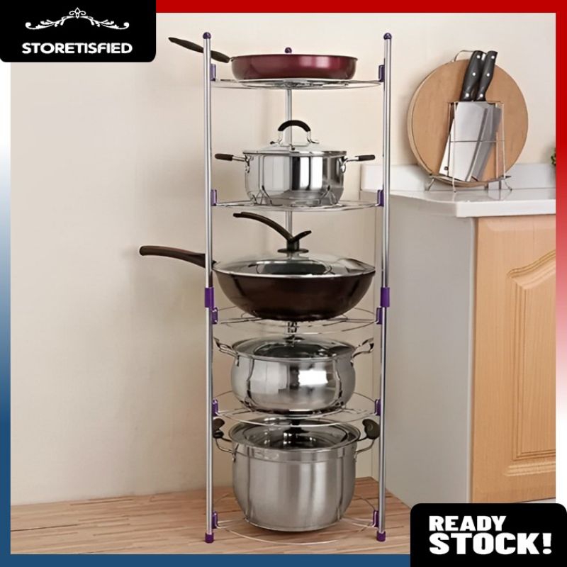 RAK KUALI DAN PERIUK | Rak Dapur | Rak Periuk Bertingkat | Rak Letak ...