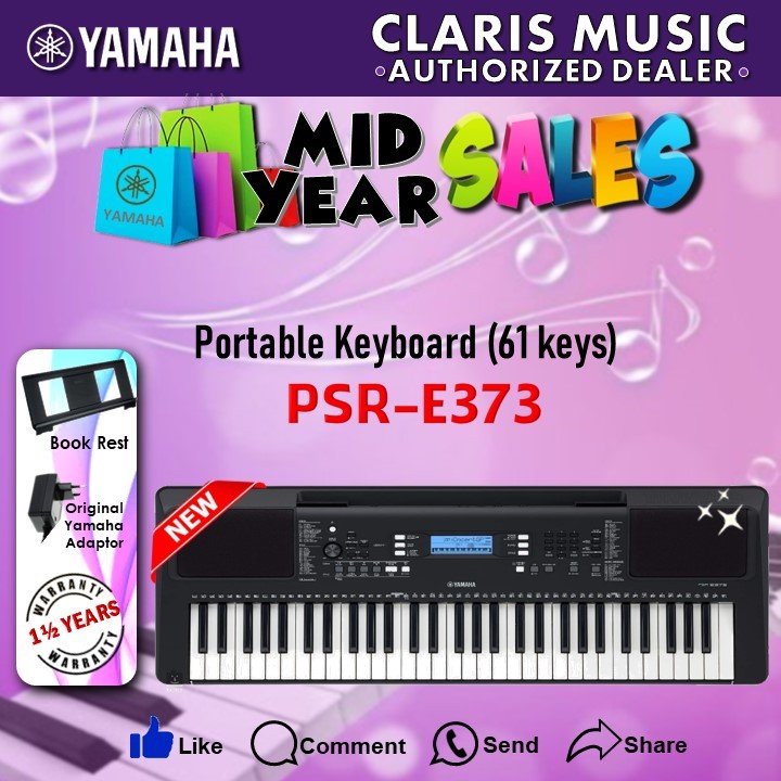 Yamaha PSR-E373 Portable Keyboard-NEW UNIT! (PSRE373 / PSR 373 / PSR ...