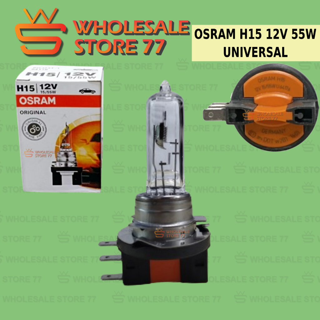 Original & READY STOCK | Osram H15 12V 15/55W Halogen Bulb Ford Ranger ...