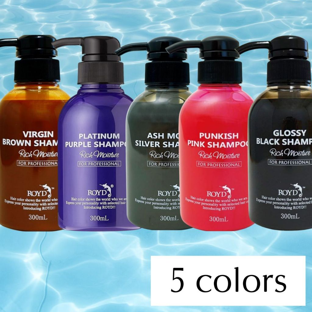 ROYD\roid Color Shampoo pink/silver/bright purple/brown/black 300ml | Shopee Malaysia