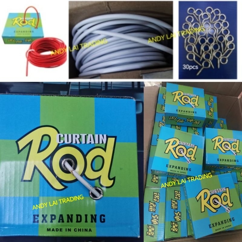 Curtain Rod / Tali Langsir 45ft/kaki & 100ft/kaki | Shopee Malaysia