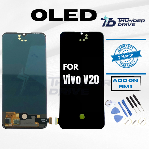 Thunder Drive ORI OLED LCD Skrin Sentuh Serasi Dengan VVO V20 V23E 4G ...