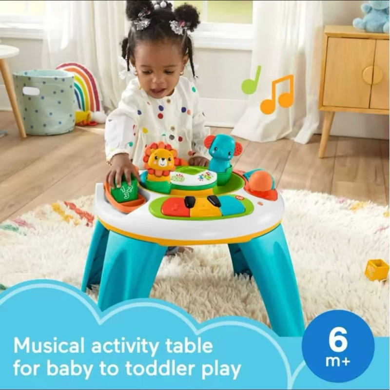 Fisher Price Busy Buddies Activity Table Electronic Learning Toy for ...