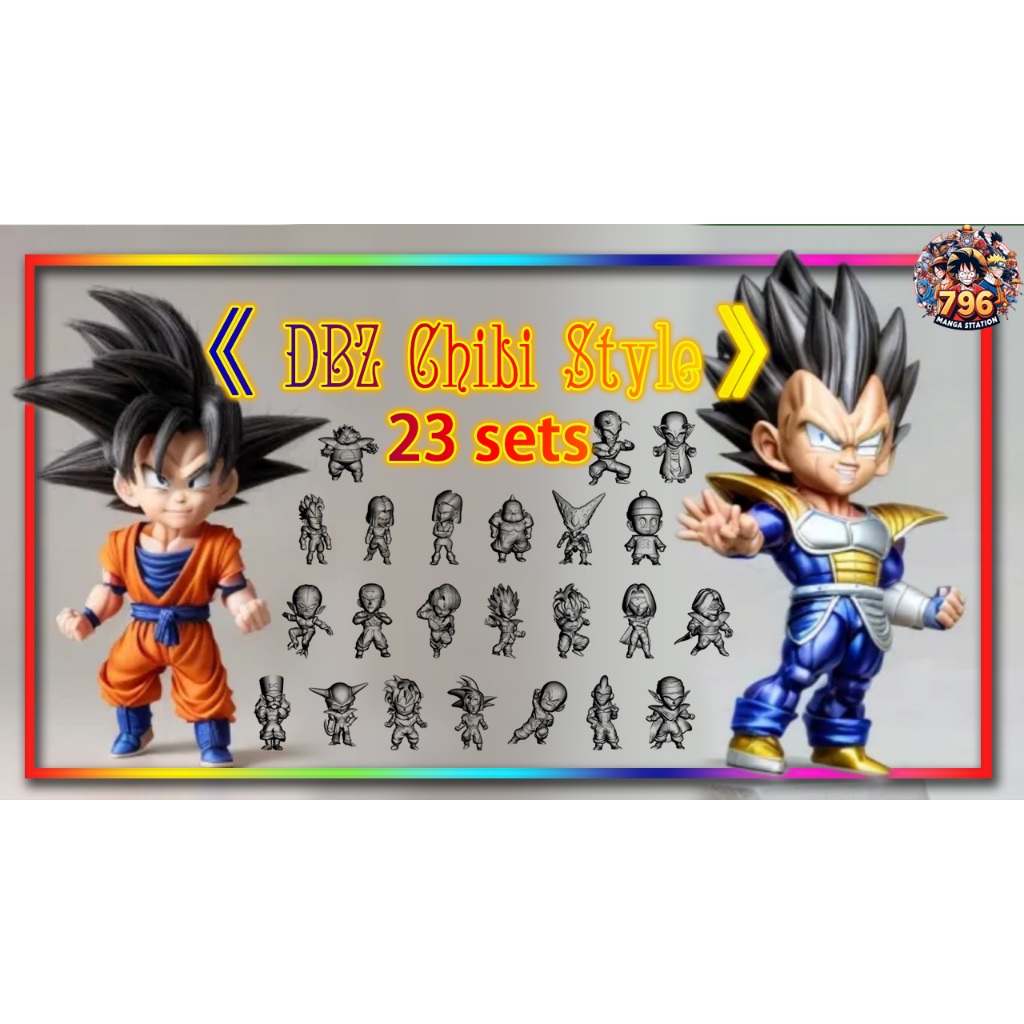 【Dragon Ball】《 DBZ Chibi Style 23 sets 》 ～3D STL File PLA ABS Filament ...