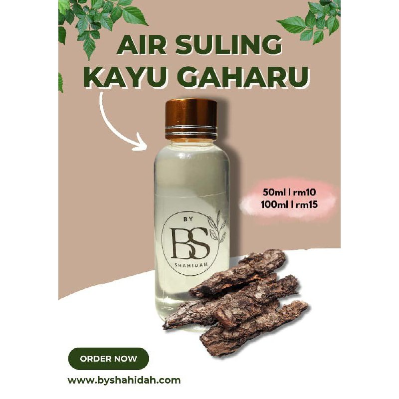 AIR SULING KAYU GAHARU & ORIGINAL PATI AIR SULING KAYU GAHARU 100ML ...