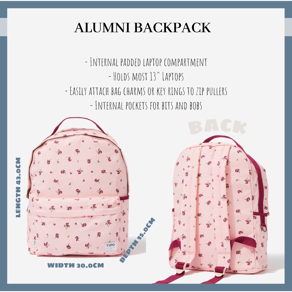 TYPO Backpack / Alumni Backpack & Off The Grid Backpack/ School & Work ...