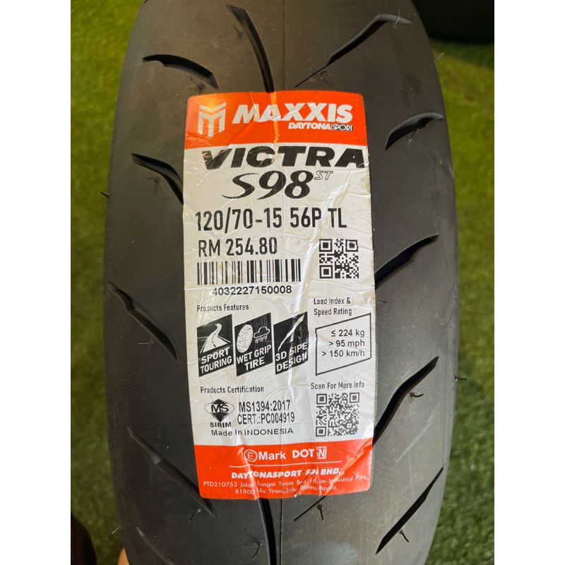 2026 Maxxis Victra S98ST 120/70-15 (untuk rim 15’) | Shopee Malaysia