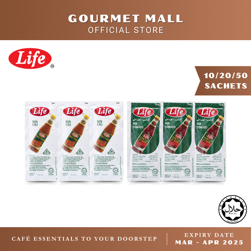 Life Chili Sauce Tomato Sauce - 10g x (10/20/50 Sachets) | Shopee Malaysia