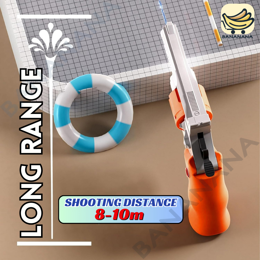 Revolver Water Gun Adult & Kid Long Range Shooting Swimming Pool Party ...