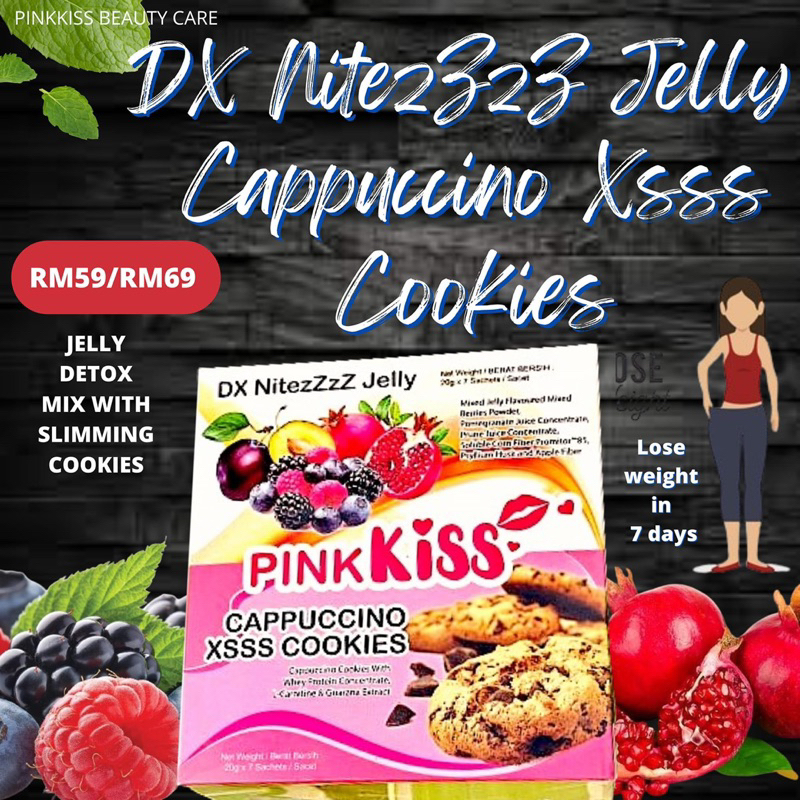 𝗝𝗘𝗟𝗟𝗬 𝗗𝗘𝗧𝗢𝗫 & 𝗦𝗟𝗜𝗠𝗜𝗡𝗚 𝗖𝗢𝗢𝗞𝗜𝗘𝗦 𝗕𝗬 𝗣𝗜𝗡𝗞𝗞𝗜𝗦𝗦 | Shopee Malaysia