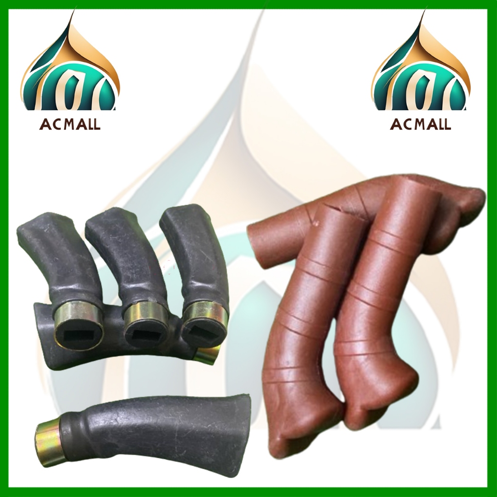 ulu parang handle golok handle bLACK AND COKLAT head/fish tail/pvc ...